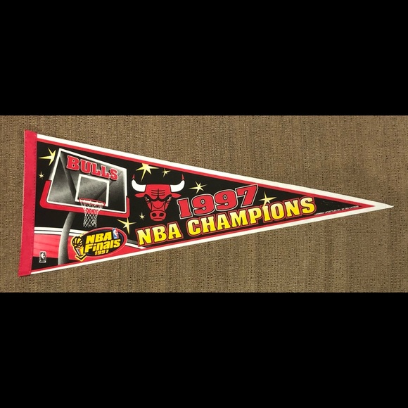 NBA | Art | Vintage Chicago Bulls 997 Nba Champions Pennant | Poshmark
